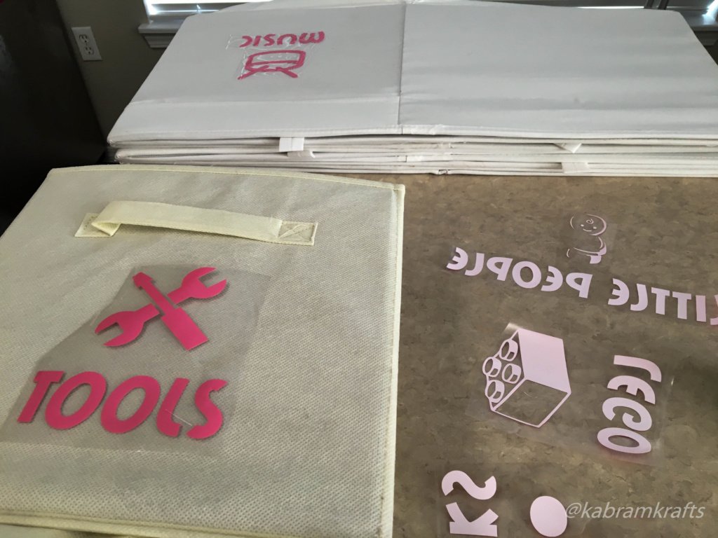Bin Labels HTV DIY – Organize your life!