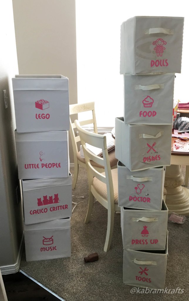 Bin Labels HTV DIY – Organize your life!