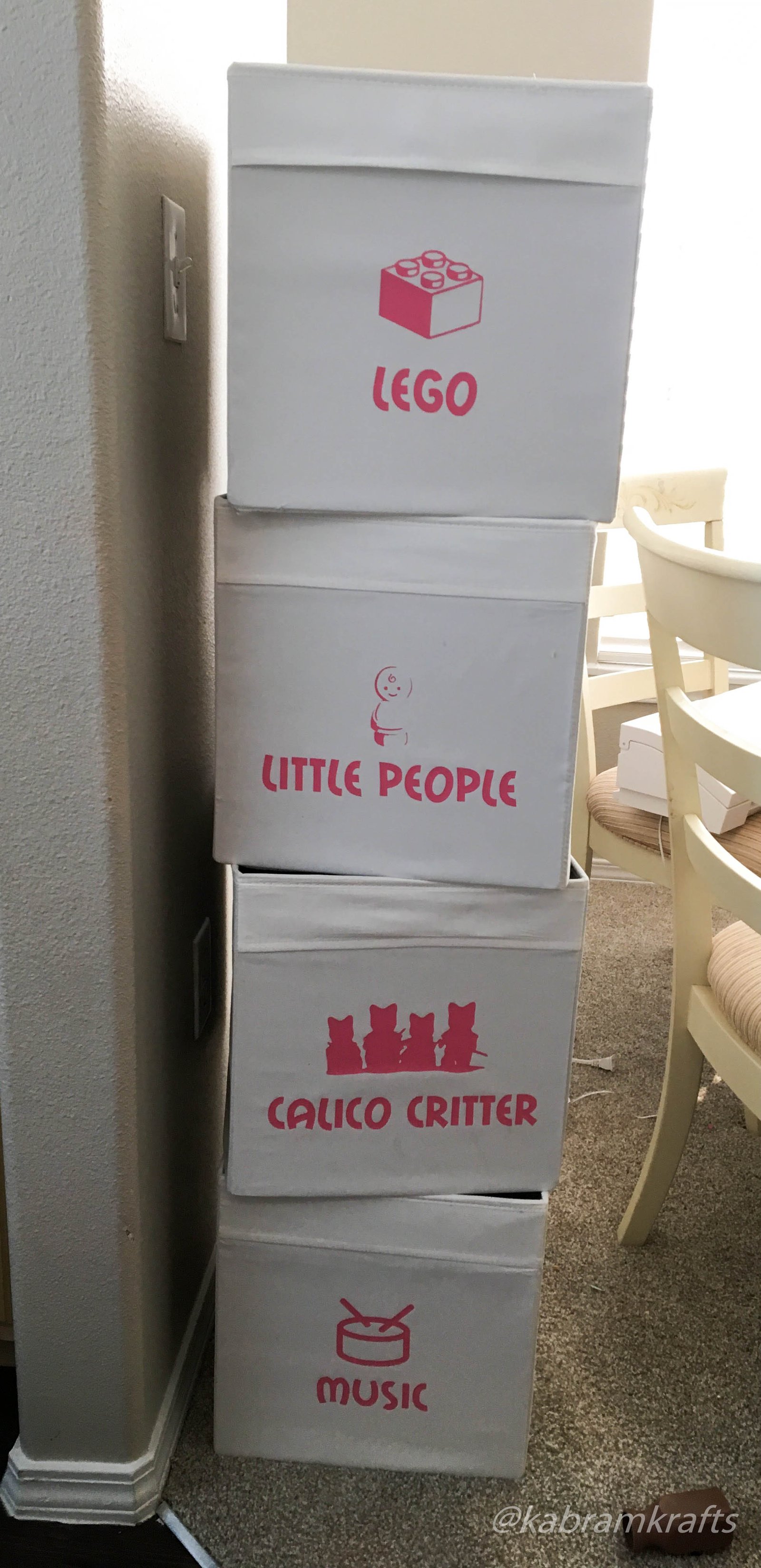 Bin Labels HTV DIY – Organize your life!