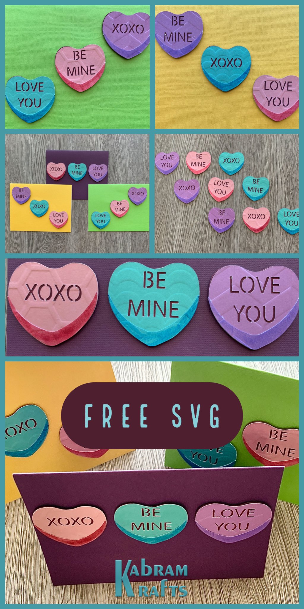 Valentine’s Day SVG Download! Message Hearts Part I.